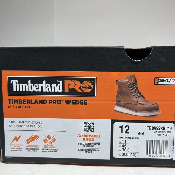 Timberland PRO | Shoes | Timberland Pro New Wedge 6 Soft Toe Moctoe Coconut Brown Mens 2 A5sxh ...